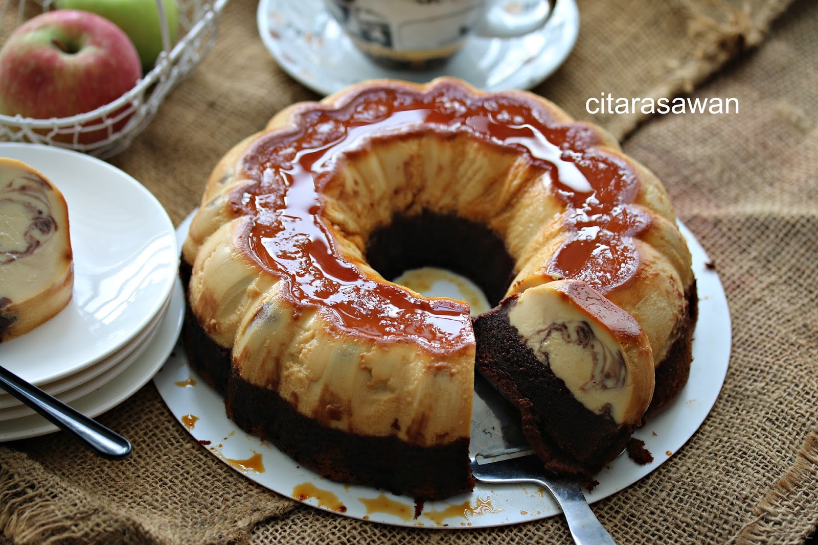 Kek Puding Caramel Chocolate Cheese ~ Resepi Terbaik