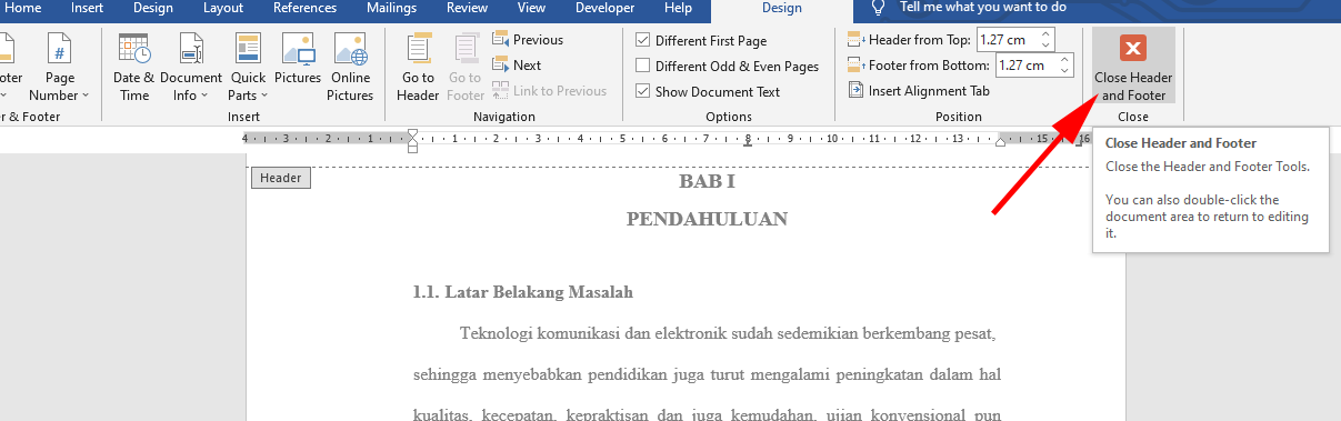 Bang Adam 13: Cara Membuat Nomor Halaman Pada Skripsi/TA dan Makalah ...