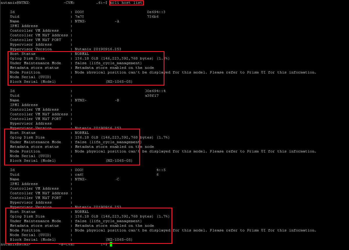 Basic CLI reference related for Nutanix Upgrade.