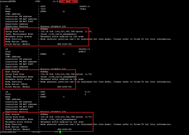 Basic CLI reference related for Nutanix Upgrade.