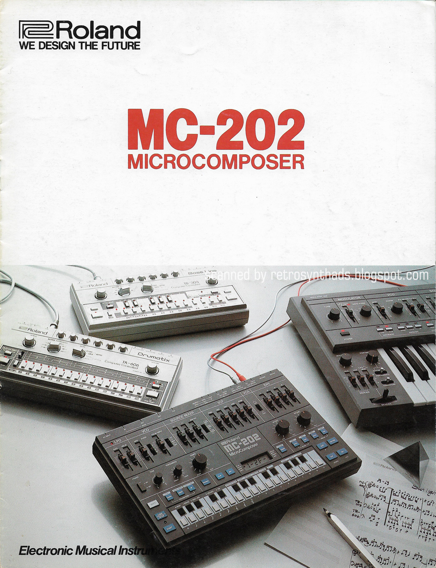 MATRIXSYNTH: 1983 Roland "We design the future" MC-202 Microcomposer ...