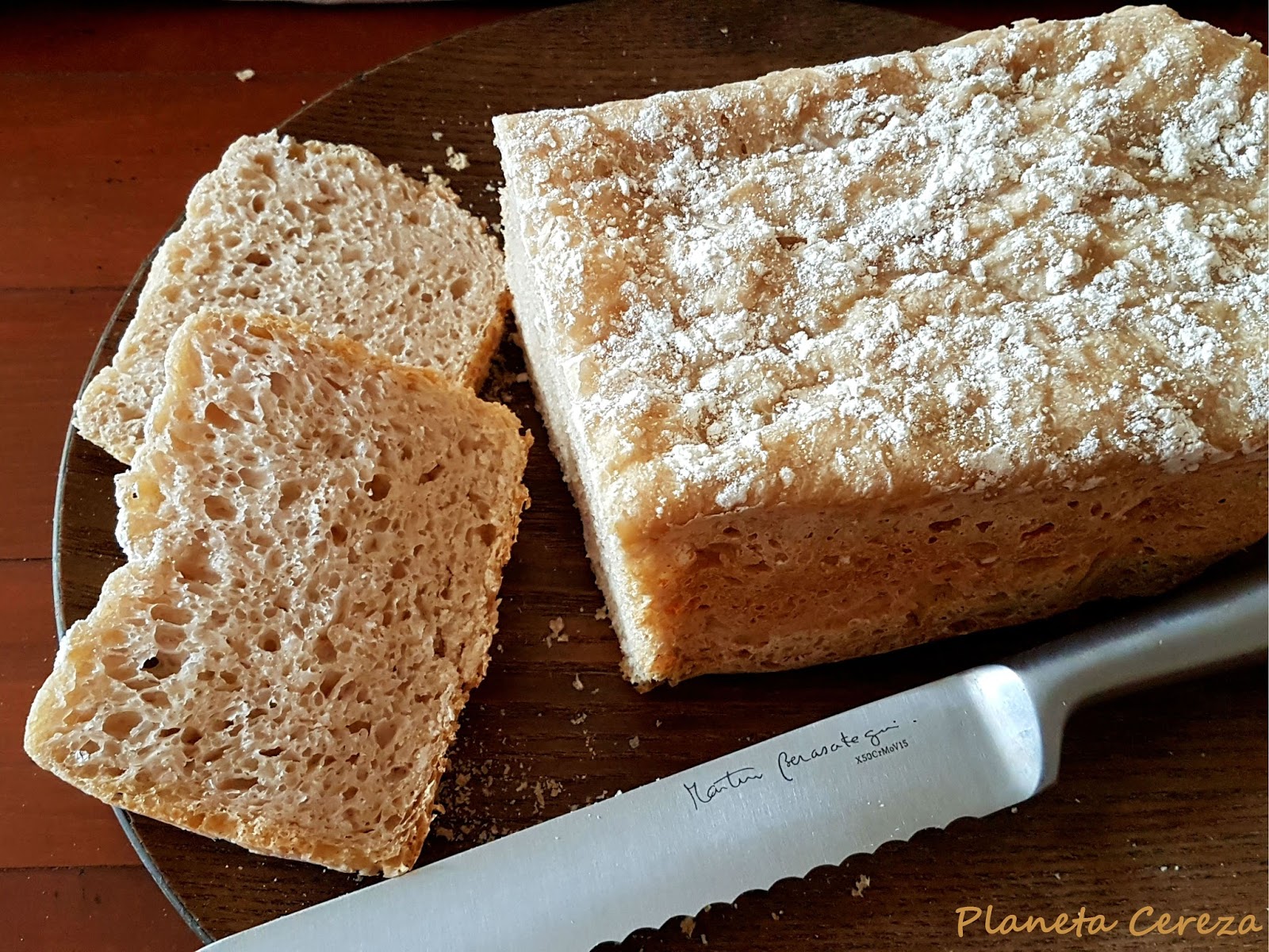 Planeta Cereza: Pan Chapata o "Ciabatta" en panificadora Silvercrest
