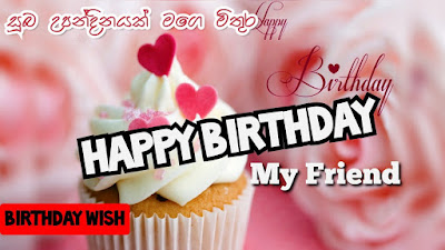 Sinhala Happy Birthday Wishes For Friend | සුබ උපන් දිනයක් මගෙ මිතුර ...