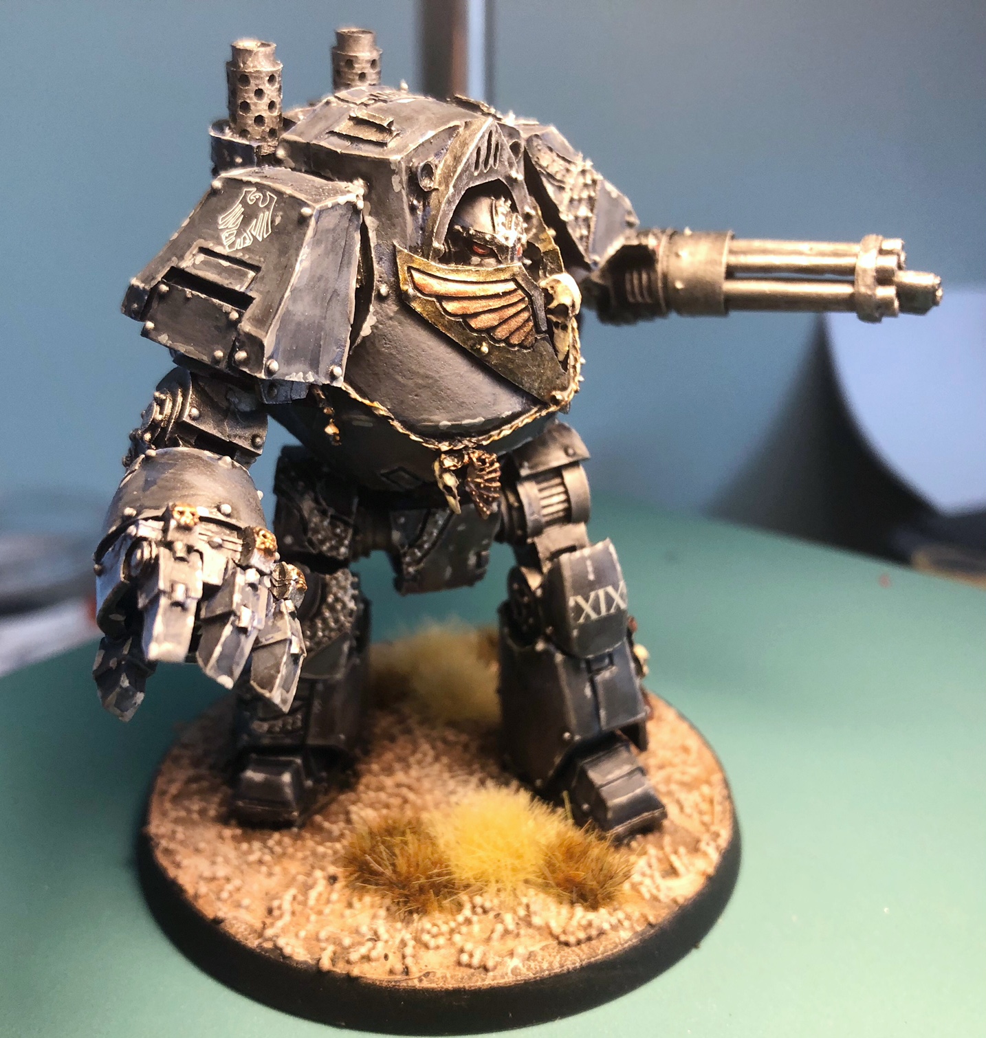 Fawcett Avenue Conscripts: Contemptor Dreadnought for 30k Raven Guard