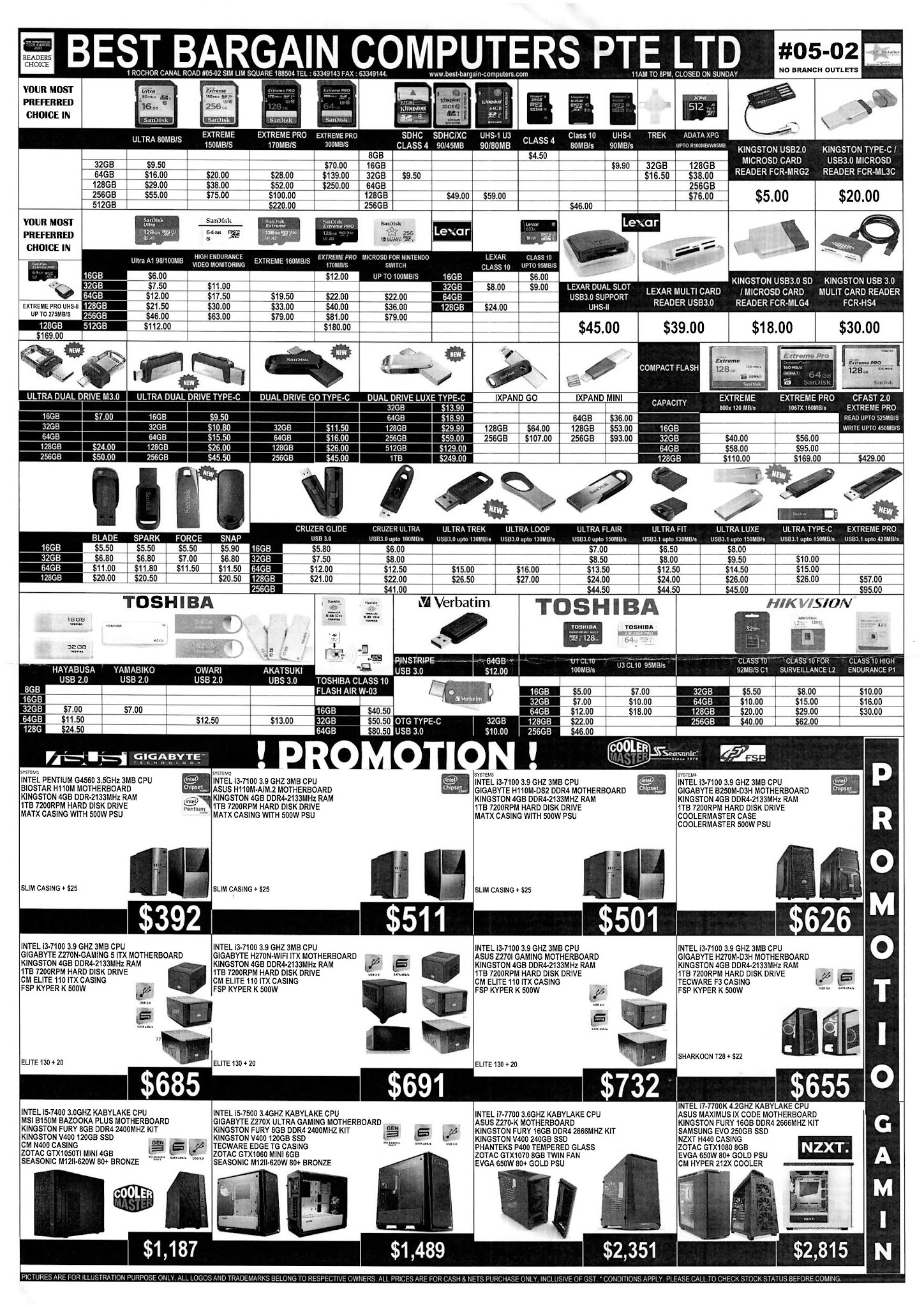 SG PC Fair - Brochures, Flyers and Price List page: Best Bargain ...