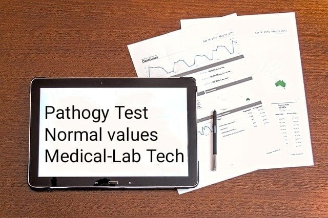 Clinical Pathology Test | Normal values