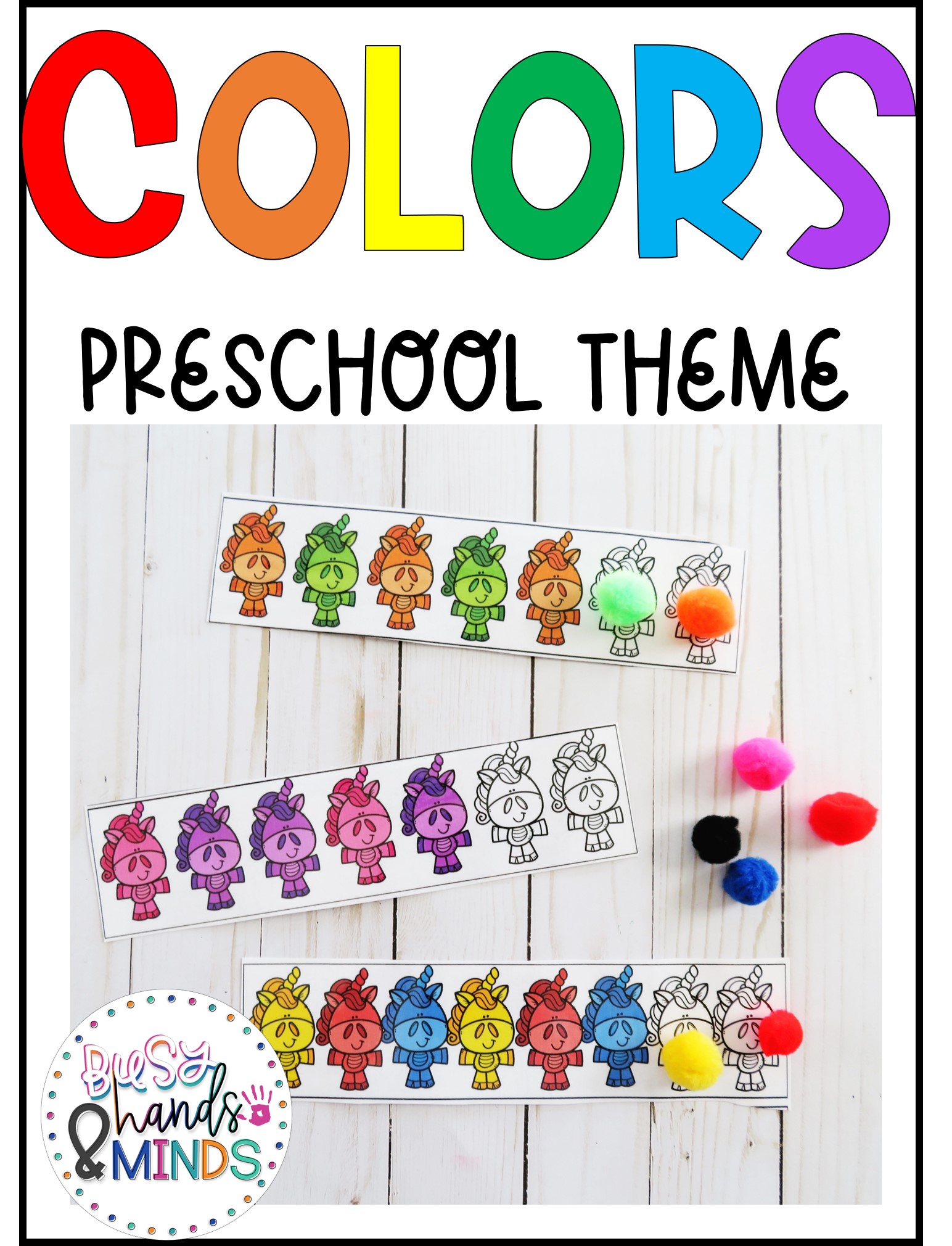 Colors Preschool Pack | Busy Hands and Minds