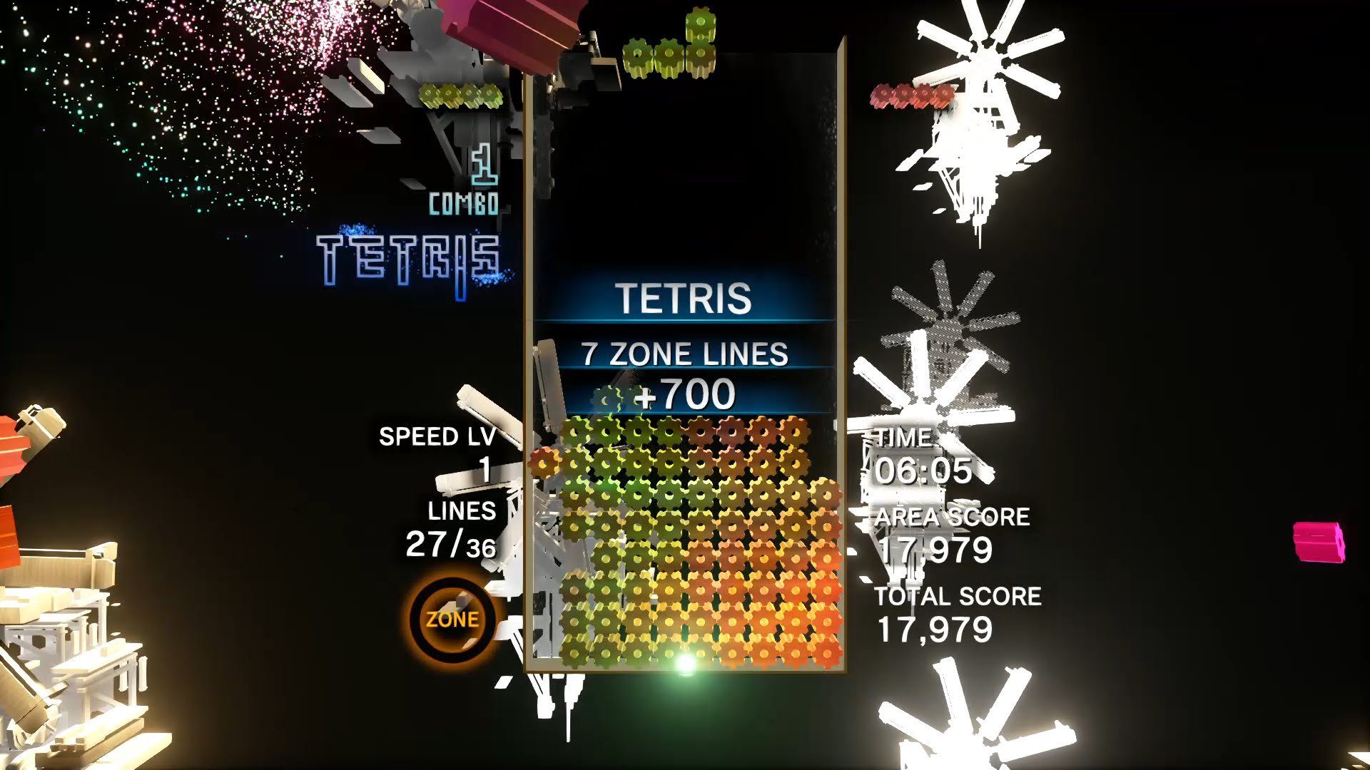 1up VS CPU: Tetris Effect Connected Review