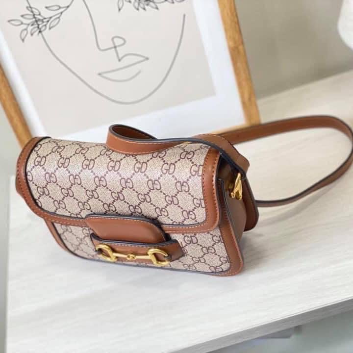 Túi Đeo Chéo Viền Nâu MS034 | CHỢ ĐIỆN TỬ