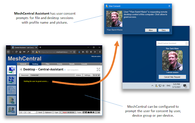MeshCentral - MeshCentral Assistant and Remote Help