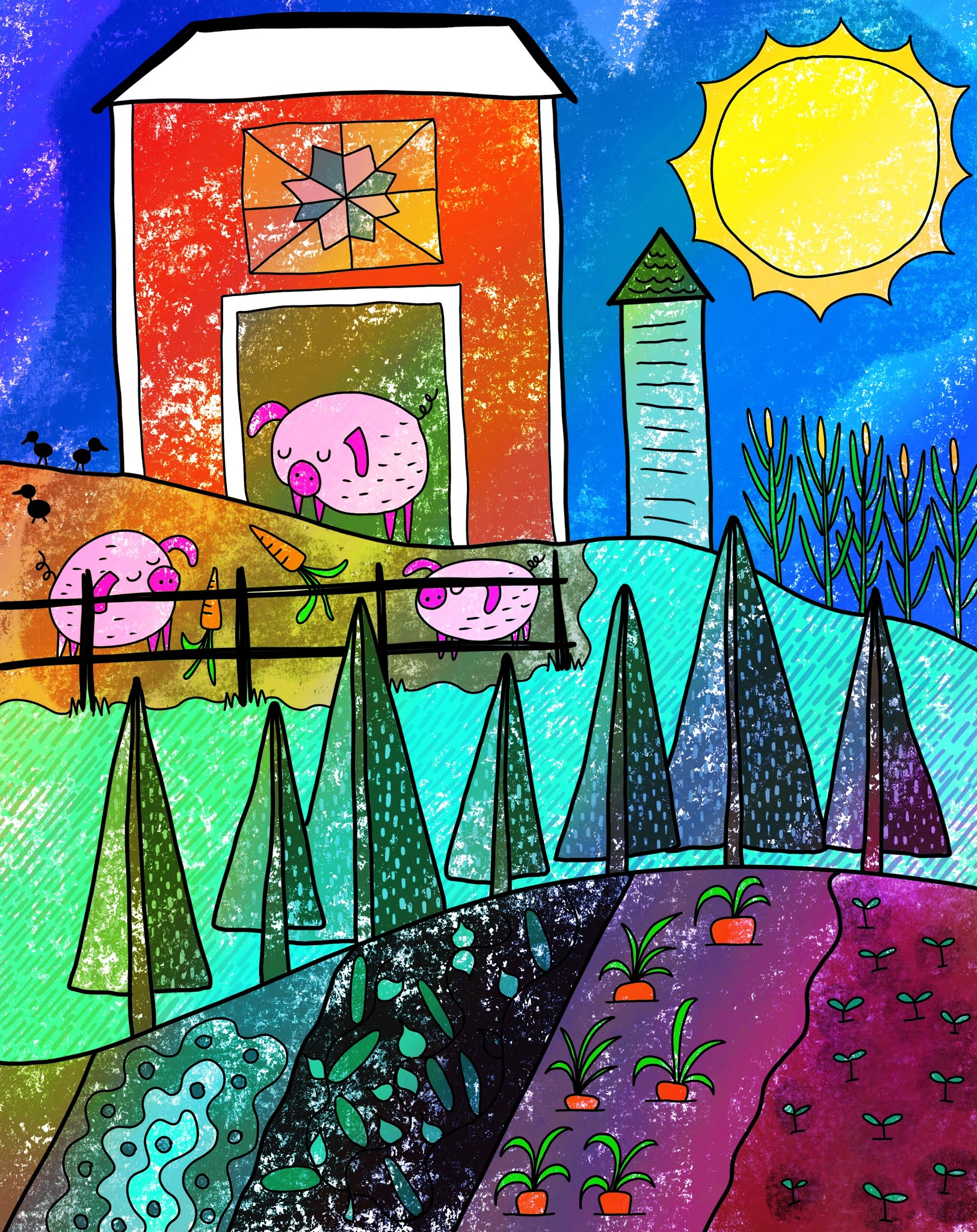 Author Amanda Gatton: FREE Farm Coloring Pages and Printable Art