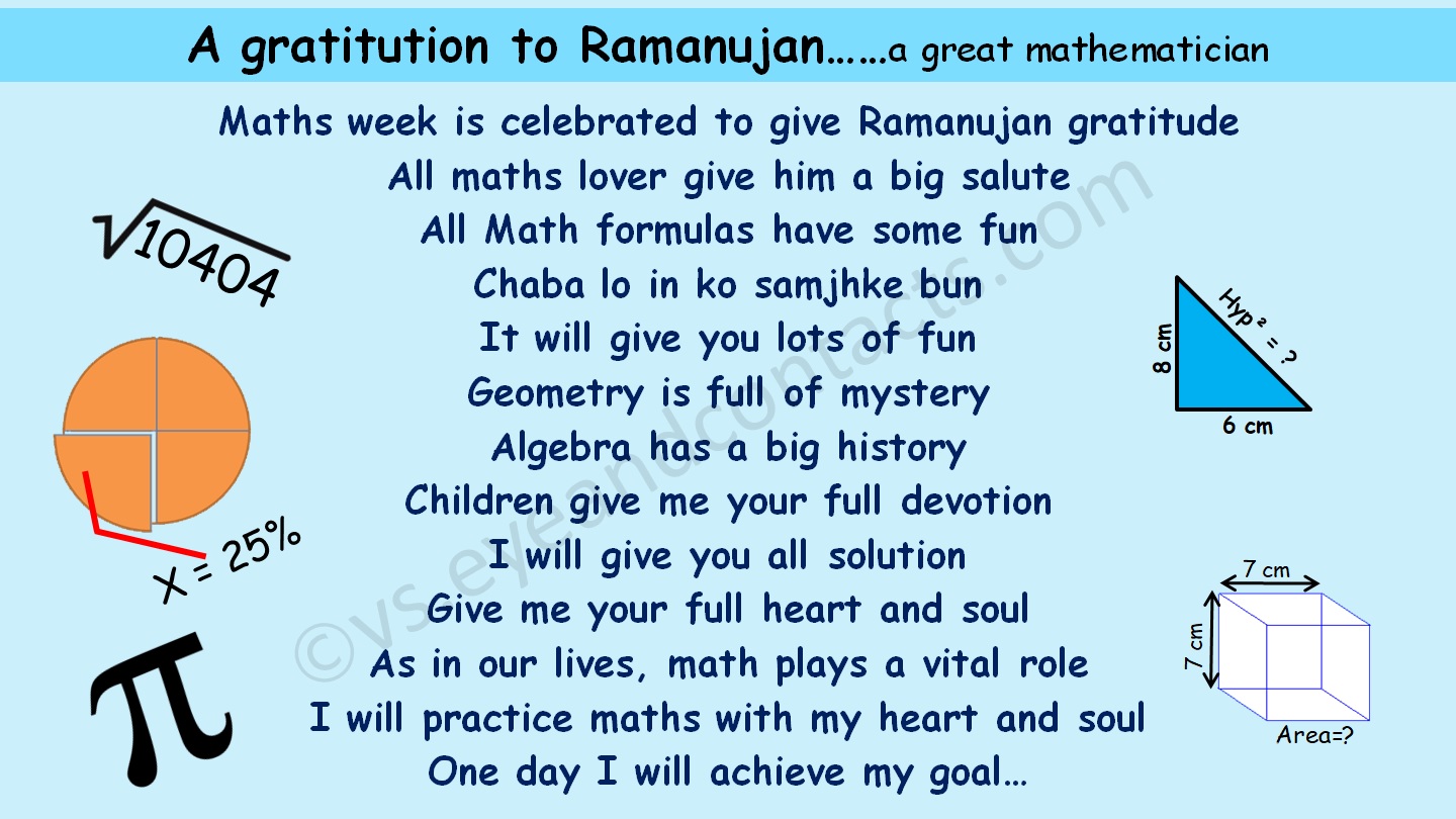 Poem on Maths | Maths week Celebration - vs.eyeandcontacts.com