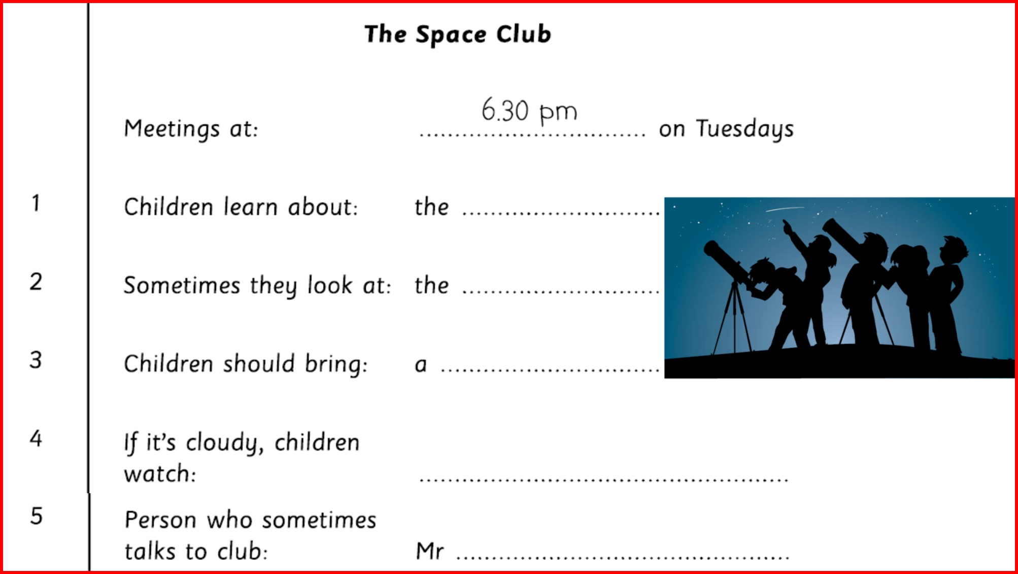 FOR FLYERS - SAMPLE TEST 3 - LISTENING