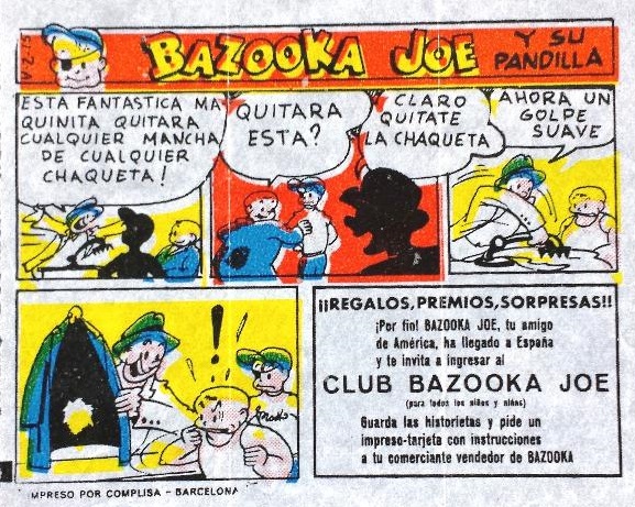Recuerdos de ayer: Aquella publicidad de los 60-70, Chicle Bazooka