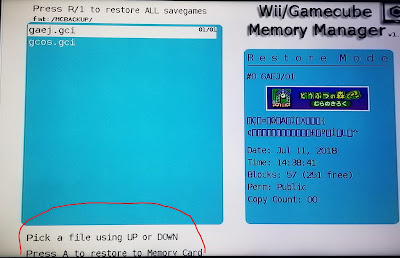 wii ゲームキューブメモリーカードのセーブデータをダンプ&リストアできるGameCube Memory Manager (GCMM)紹介