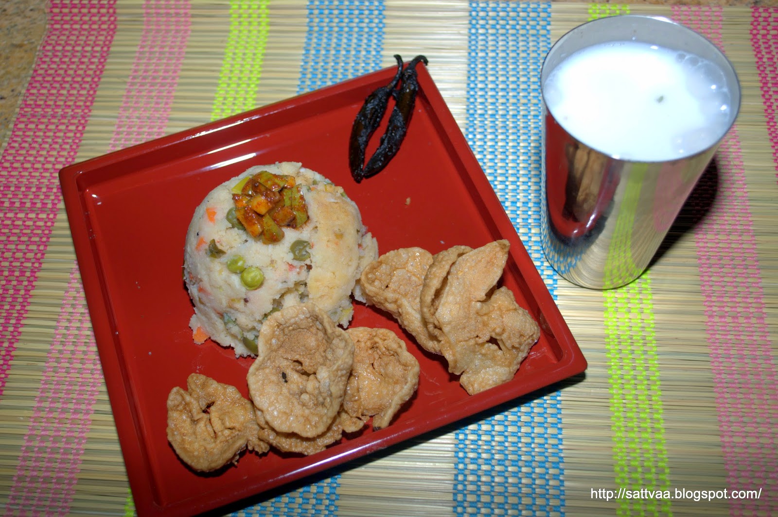 Sattvaa: Akki Sandige (Rice sandige) - home made and a pictorial