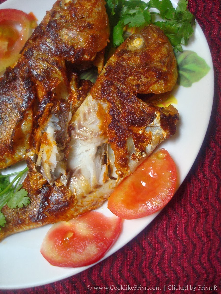 Cook like Priya: Red Snapper Fish Fry | Sankara Meen Varuval | South ...