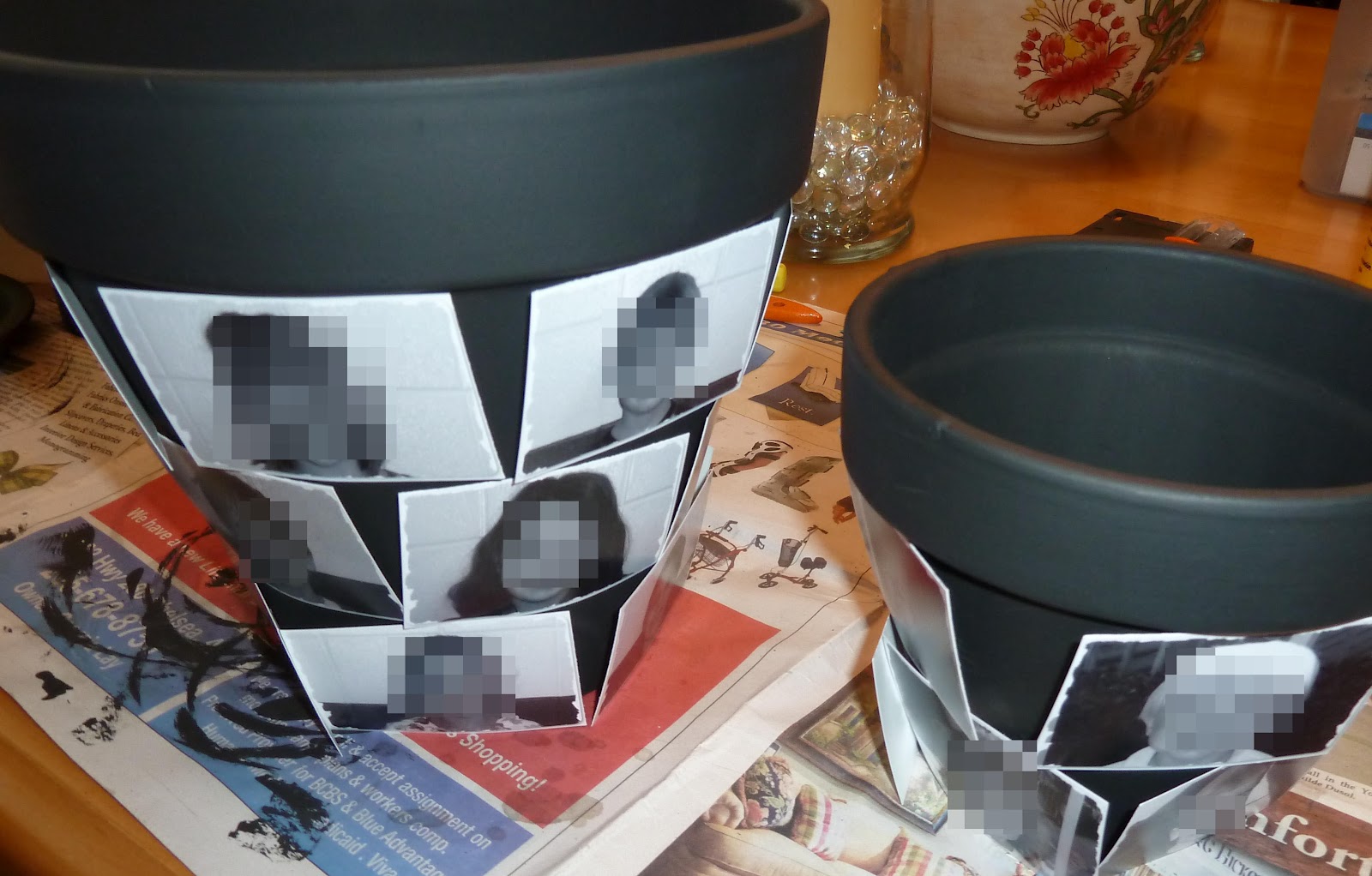 Room Mom Extraordinaire: Mod Podge Flower Pots