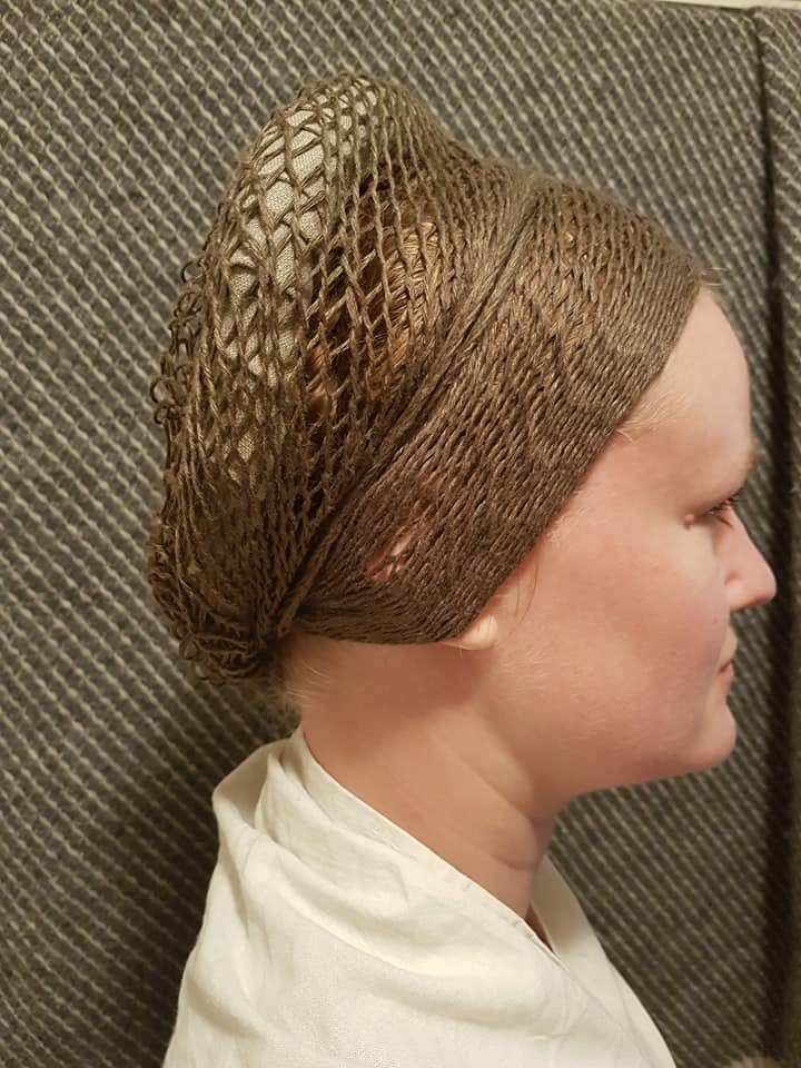 Marlein - a 16th century wardrobe: Sprang hairnet