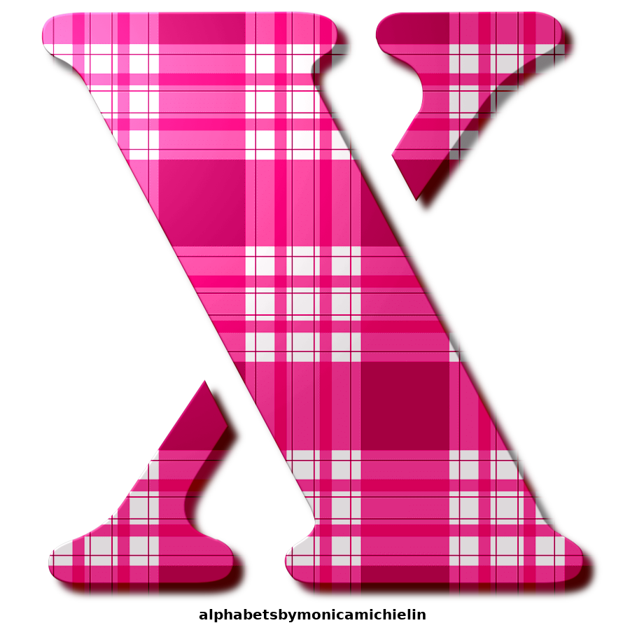 Monica Michielin Alphabets: ARMY FONT PINK PLAID (TARTAN) PATTERN ...