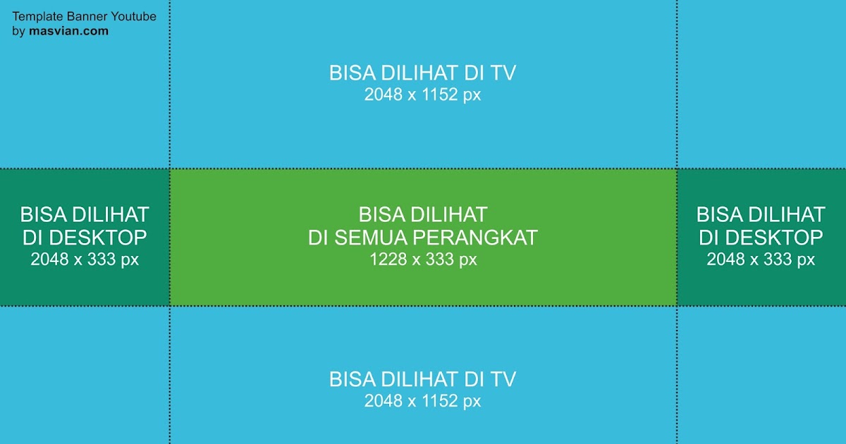 Template Banner / Cover Channel Youtube Format CDR - Masvian