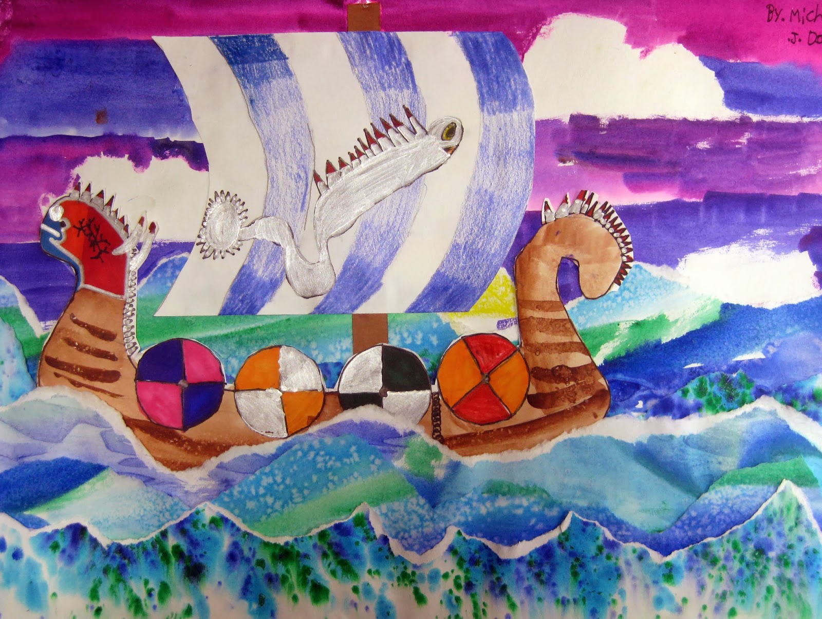 Cassie Stephens: In the Artroom: 4th Grade Viking Ships