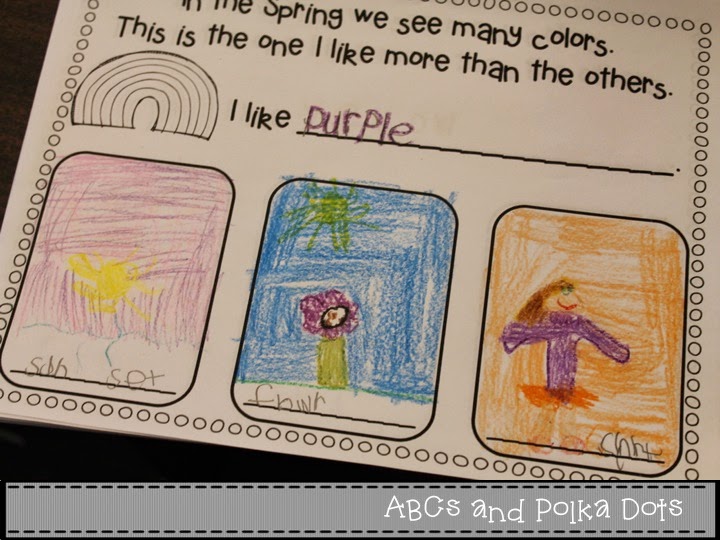 ABC's and Polka Dots: Spring Colors book {FREEBIE}