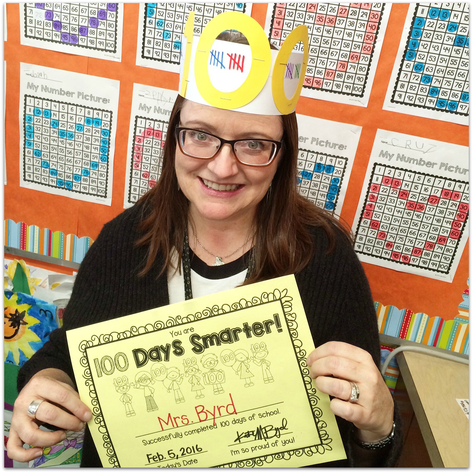 Mrs. Byrd's Learning Tree: 100 Days - Hooray!