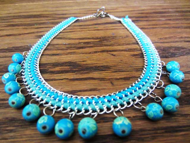 Make a Statement: DIY Woven Chain Necklace Tutorial