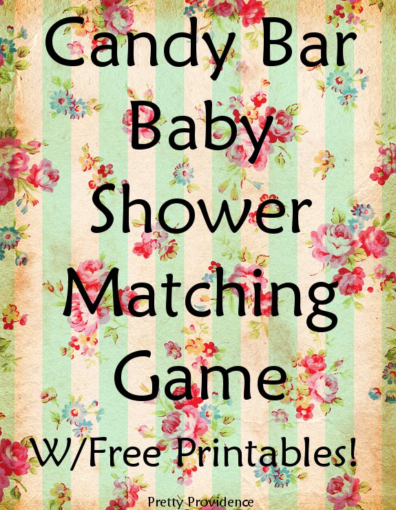 Candy Bar Matching Baby Shower Game w/Free Printables! - Pretty Providence
