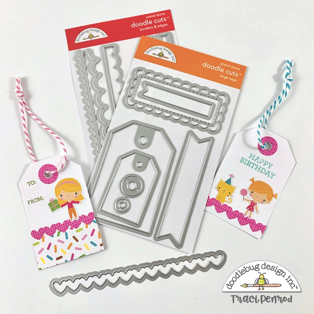 Doodlebug Design Inc Blog: DOODLE CUTS - BIRTHDAY TAGS | with Traci