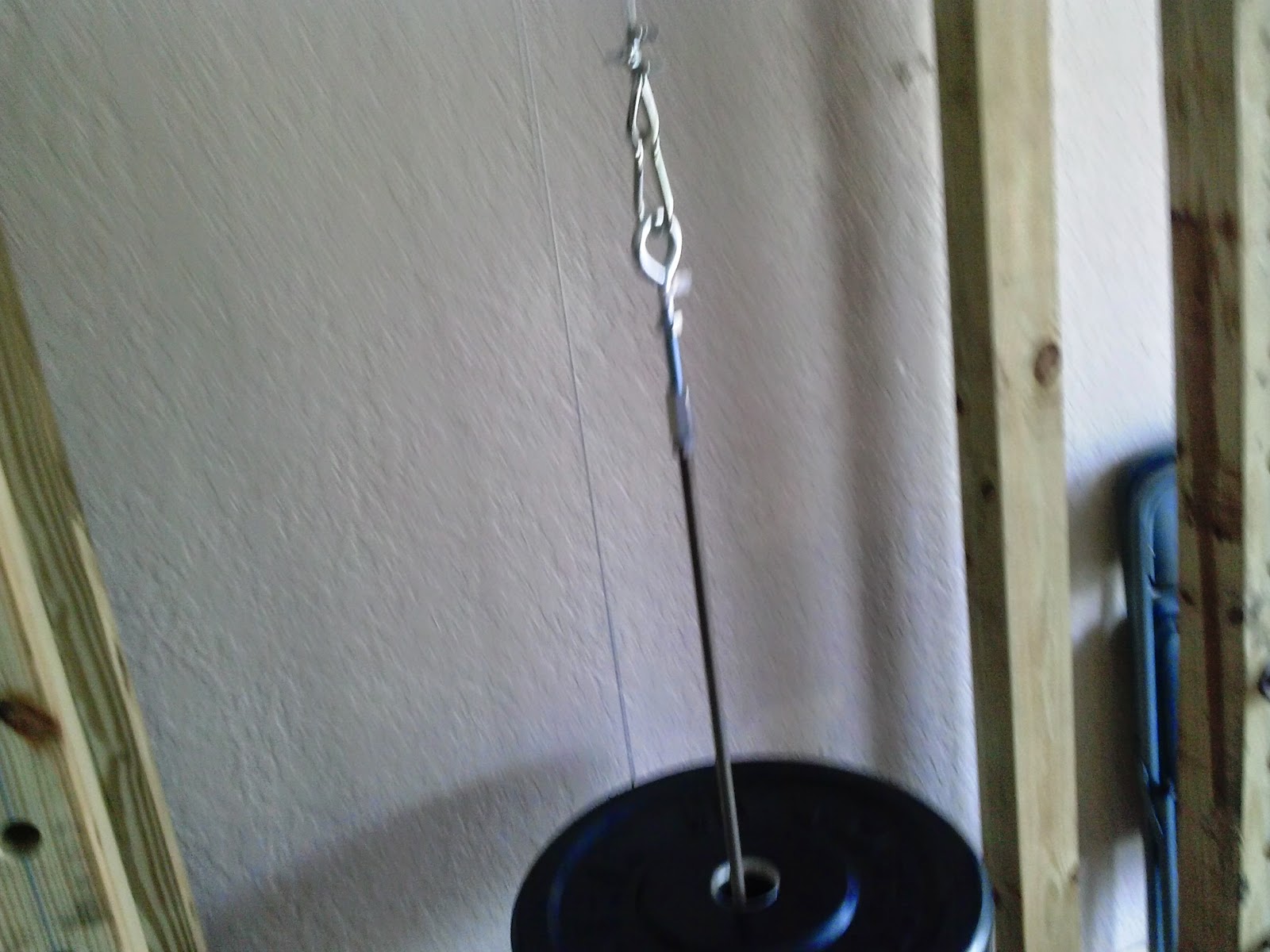 Homemade Wooden Power Rack/Power Cage : Cable Row Addition