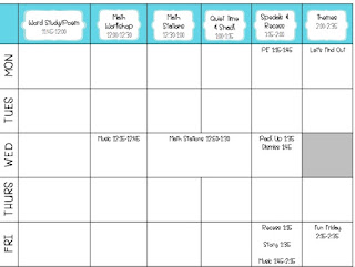 Mrs. Barton's Classroom: Stations, Schedule, and Freebie!