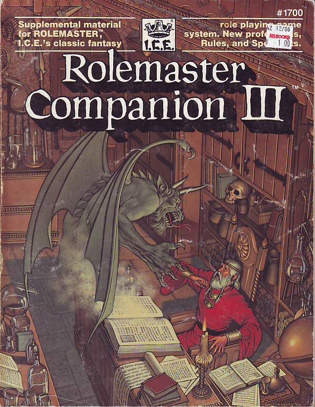 Quag Keep: ICE - Rolemaster: Rolemaster Companion III