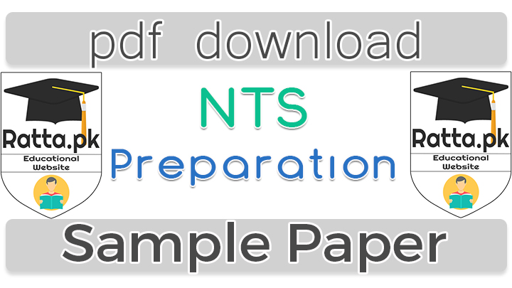 NTS Preparation Sample Test online - Ratta.pk