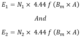 EMF Equation of Transformer - Turn & Transformation Ratio