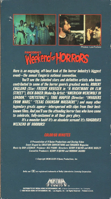 Middle Earth Collectors: VHS OF THE WEEK: Fangoria's Weekend of Horrors