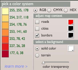 NeoGeoWeb: Consejos sobre que colores usar en los mapas