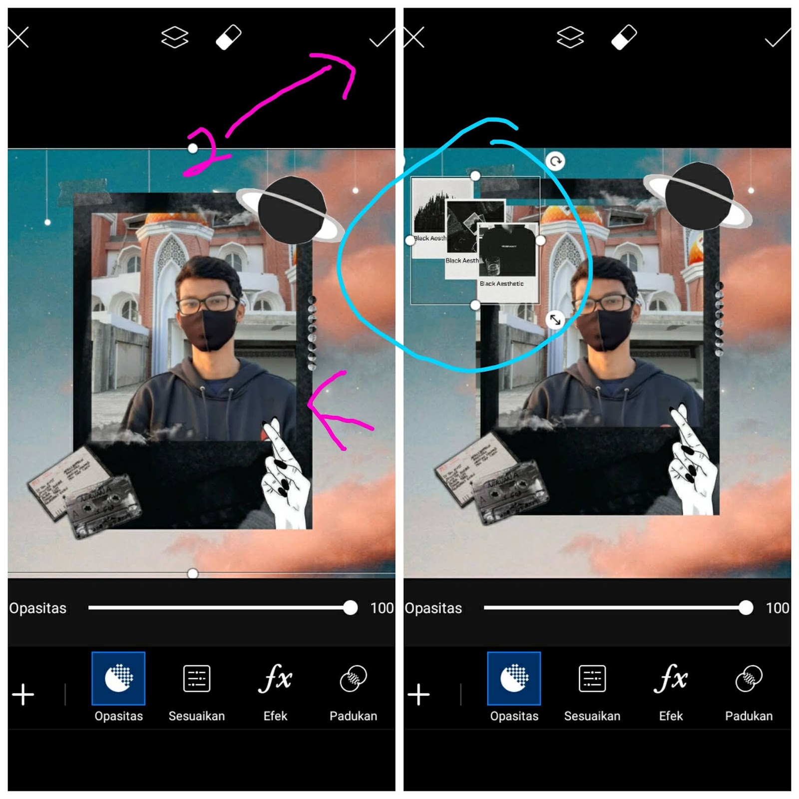 Cara Edit Foto Polaroid Aesthetic (Picsart Tutorial) - TutorialDuaEnam