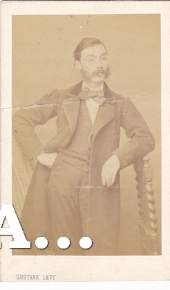 Fotógrafo Gustave Levy Carta de visite