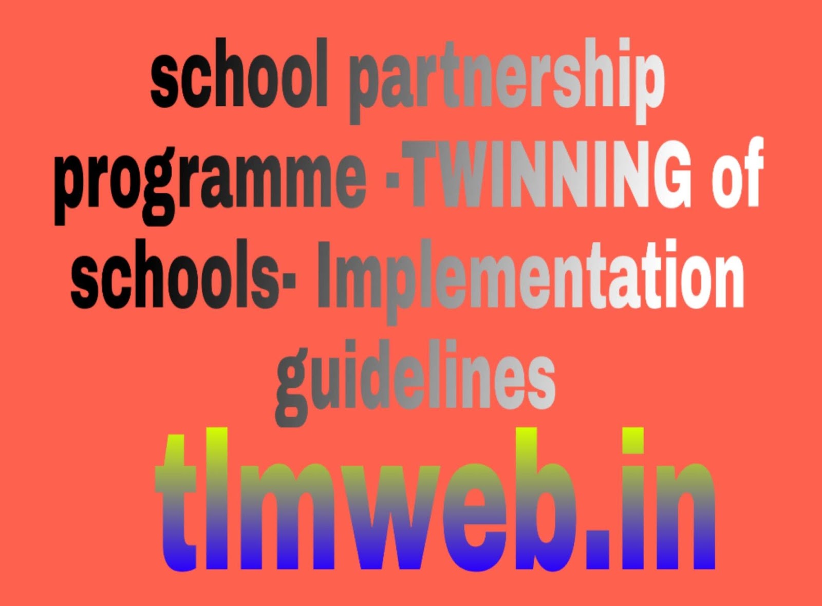 school partnership programme -TWINNING of schools- Implementation ...