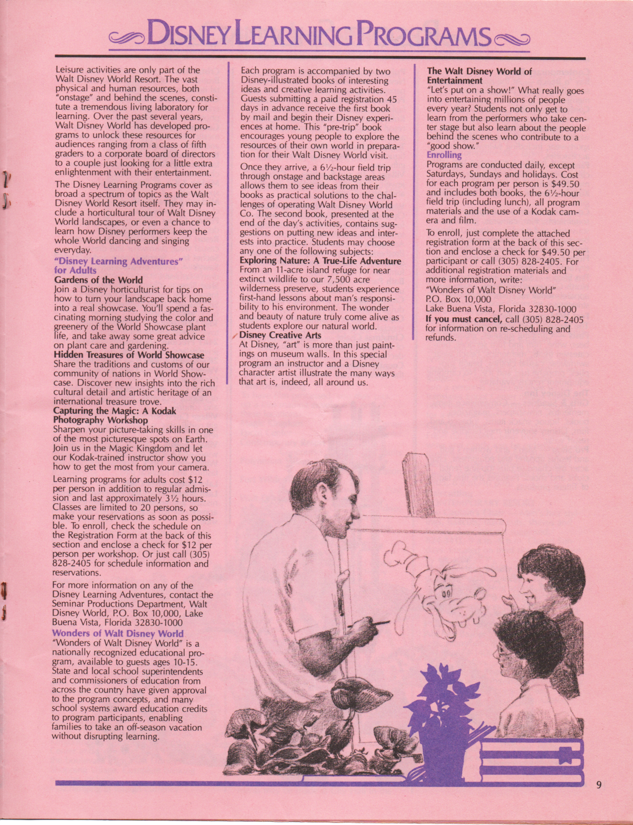 PracticalWDW: Walt Disney World Vacation Information Packet - 1986