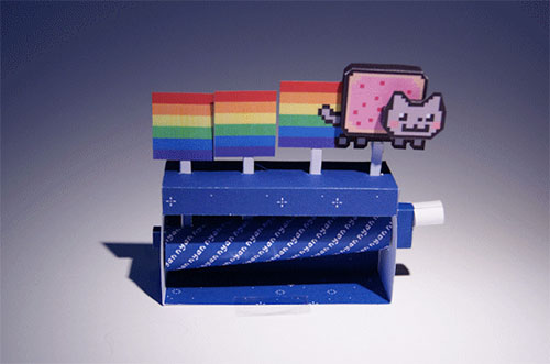 Nyan Cat Machine Papercraft | Paperized Crafts
