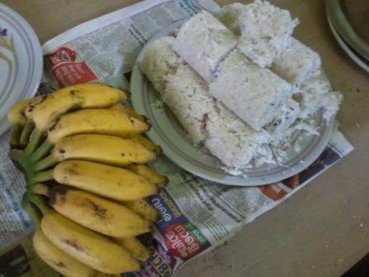 Kerala Tourism: Puttu a Rice Powder steam cake from Kerala