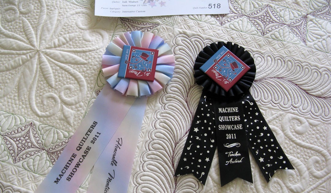 Green Fairy Quilts: Ribbons... aka Quilt Bling and some news!!!