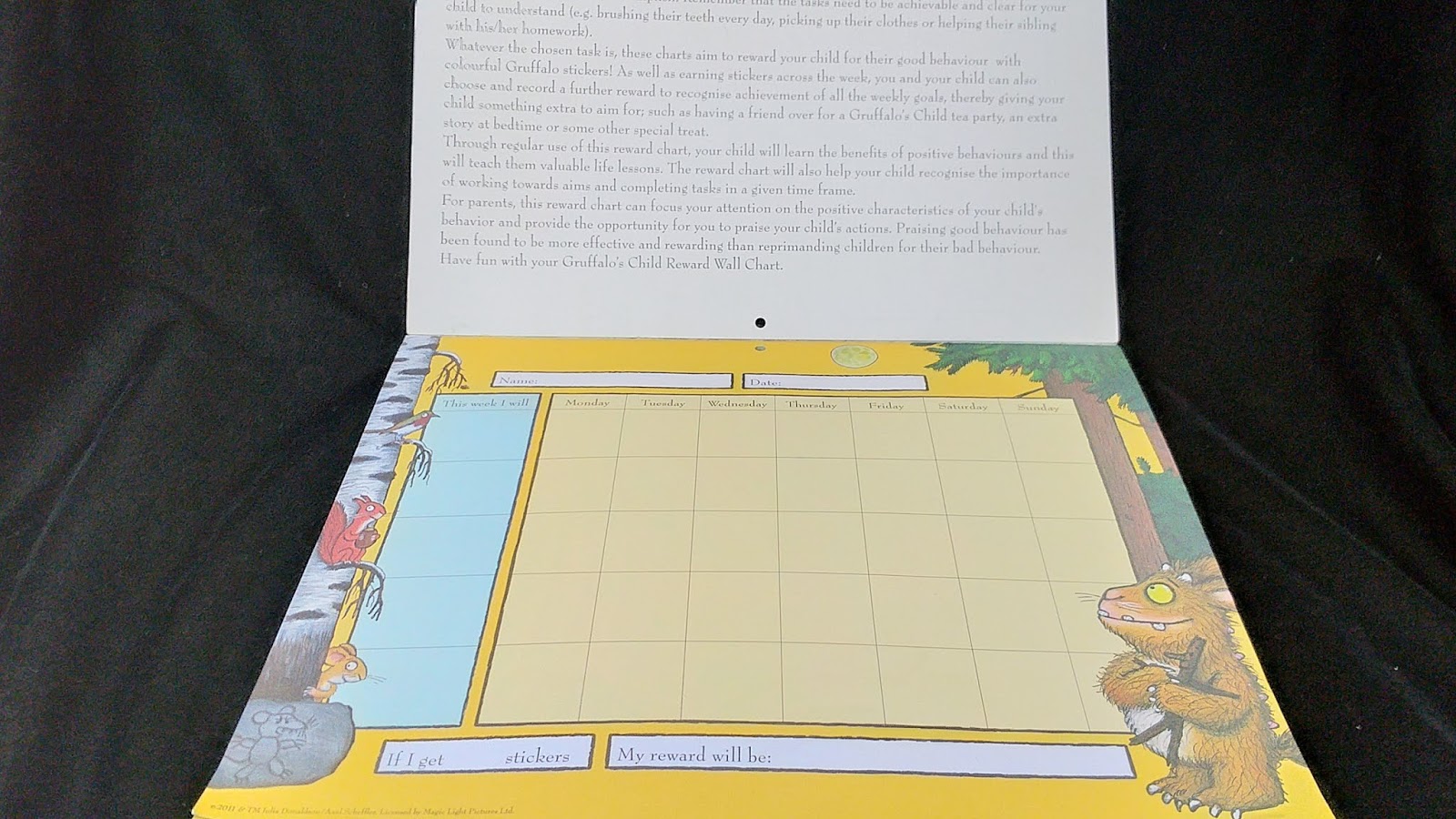 Kid Books Blog: 340.The Gruffalo's Child Reward Chart