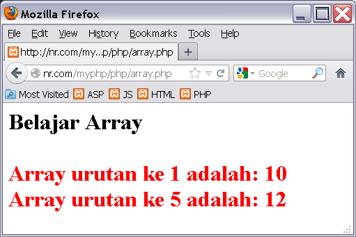 Membuat Variabel Array Pada PHP - Niguru Indonesia Membuat Variabel Array Pada PHP - Niguru Indonesia