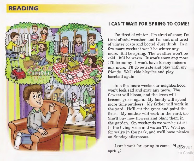 Lección 31. - Lectura y comprension - Dicatado. Verbo Will / Reading ...