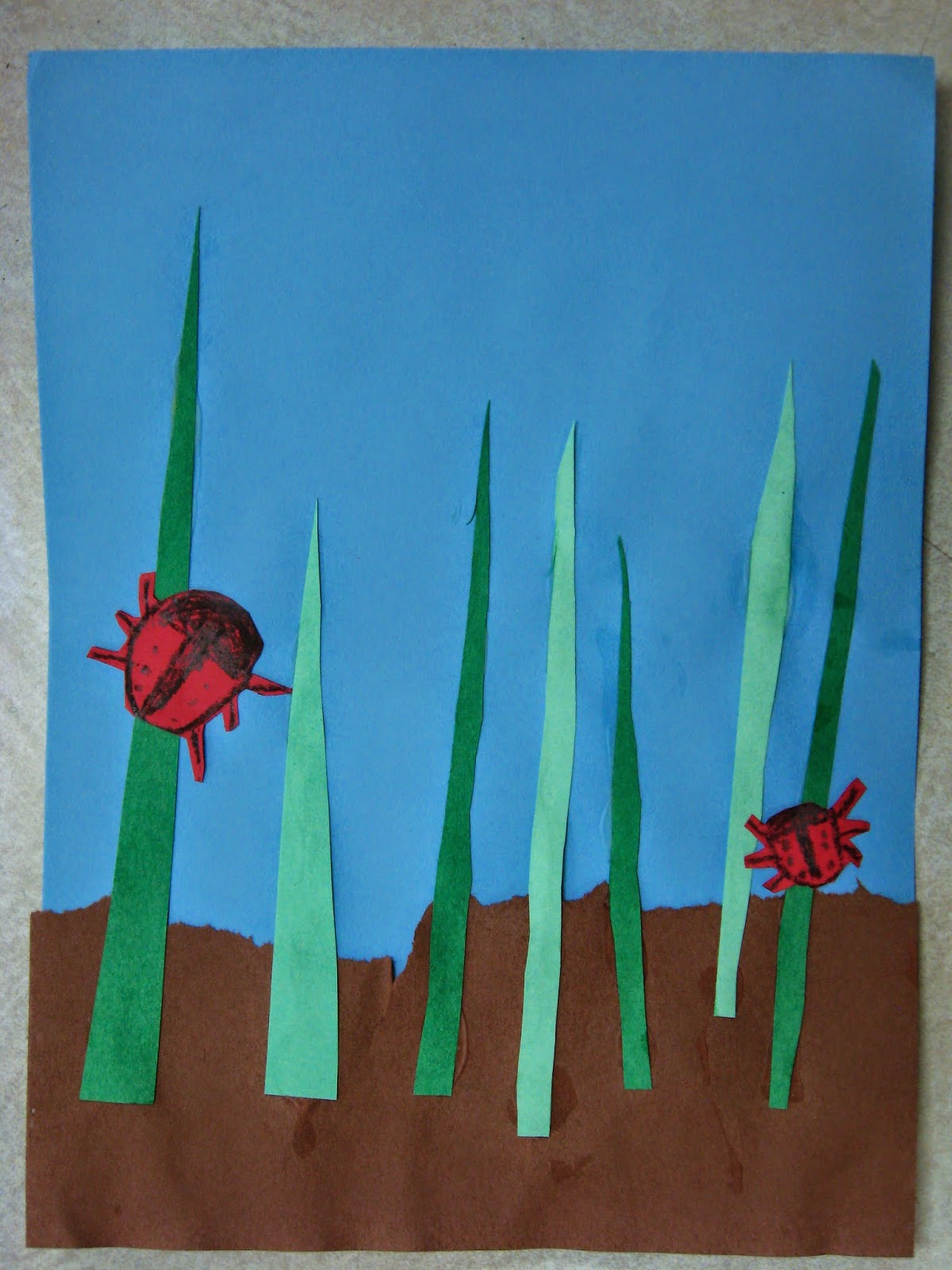 Miss Young's Art Room: Kindergarten Ladybugs in the Grass