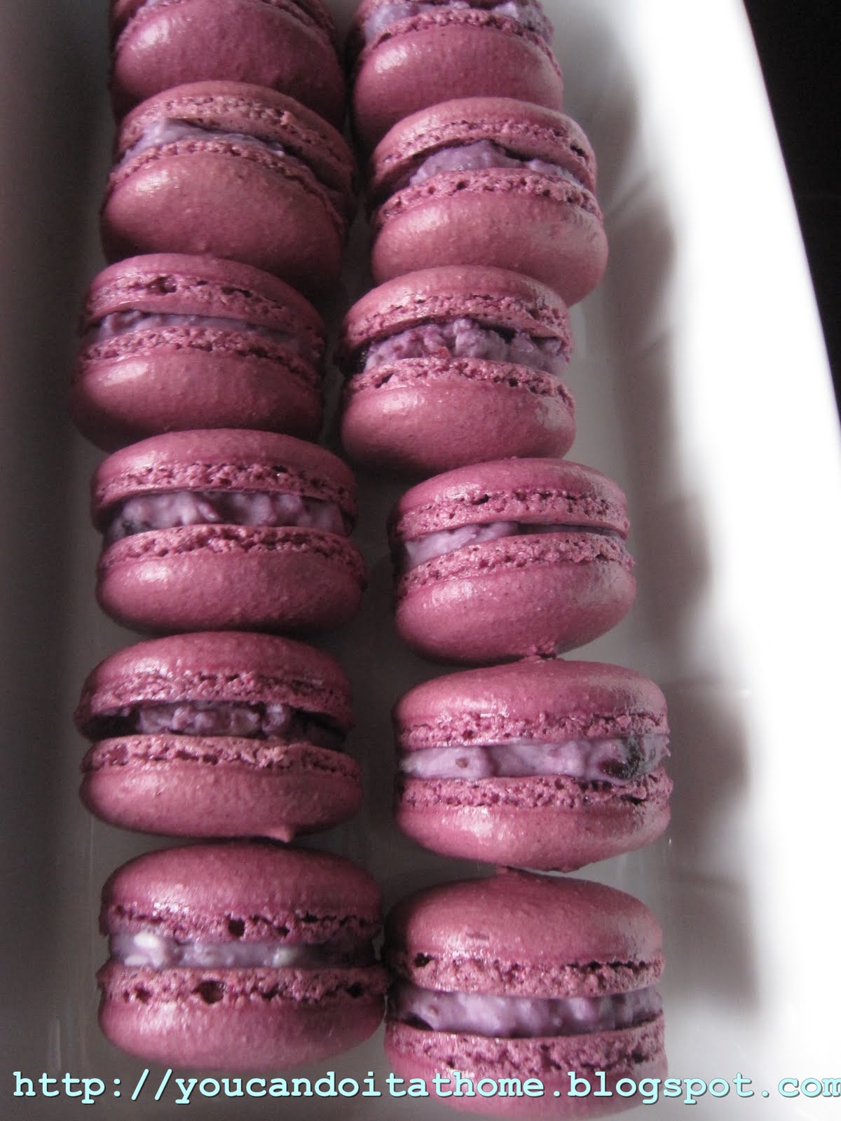 You can do it... at home!: Blueberry Cheesecake Macarons - two of the ...
